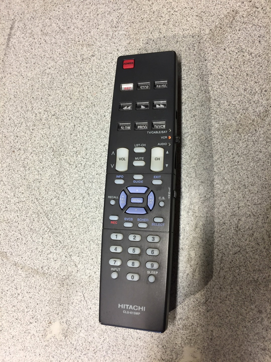 Hitachi Tv/vcr Remote Control Model Clu-615mp - Etsy