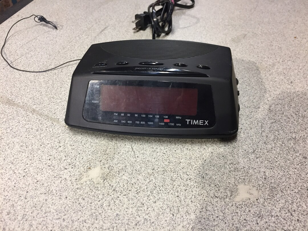 Timex Fm/am Clock Radio Model T229B. Tested & Works - Etsy