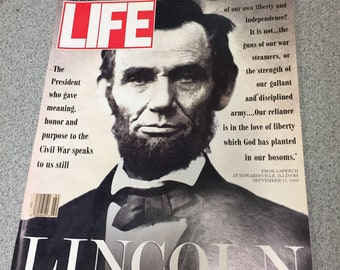 February 1991 Life Magazine President Abraham Lincoln Cover Vintage ...