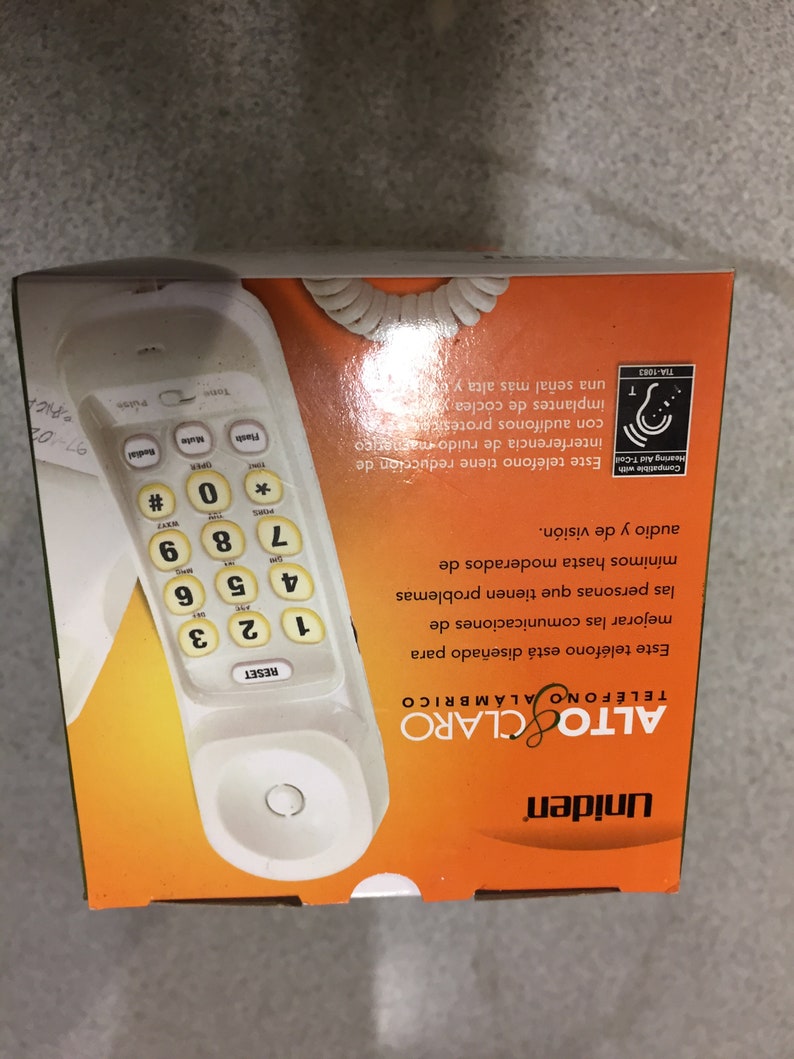 Uniden Loud & Clear Corded Phone. Model Cez 200. New Old - Etsy