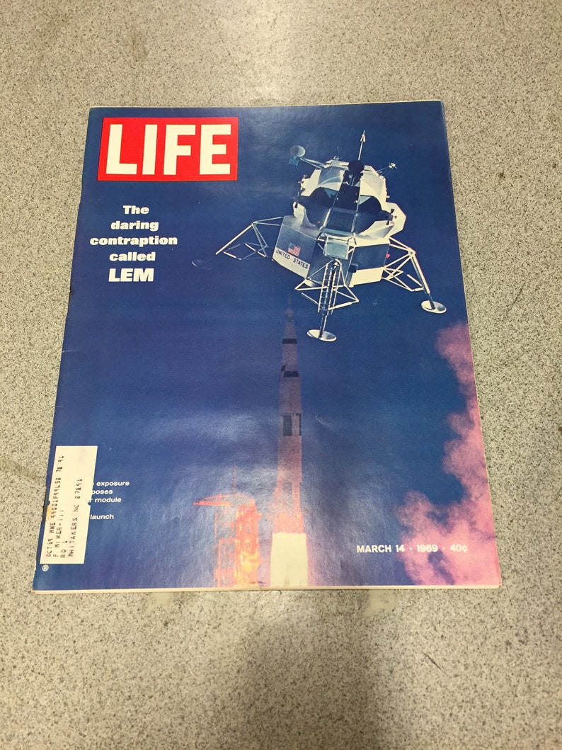 LIFE Magazine the Daring Contraption Called Lem March 14, 1969 - Etsy