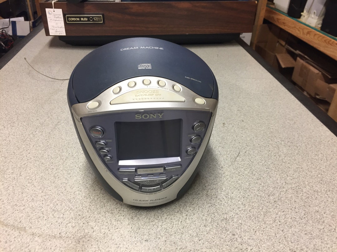 Sony Cd/am-fm/weather/alarm Clock Raido Dream Machine Model Icf-cd843v ...