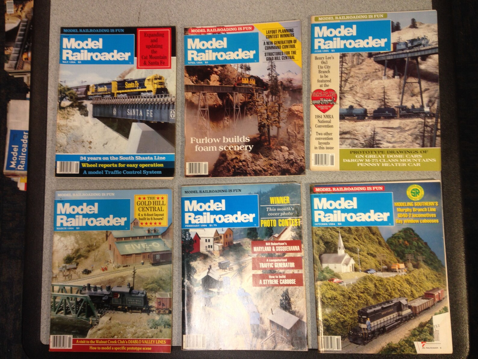 Lot of 12 Model Railroader Magazine 1984 Lot 9 | Etsy