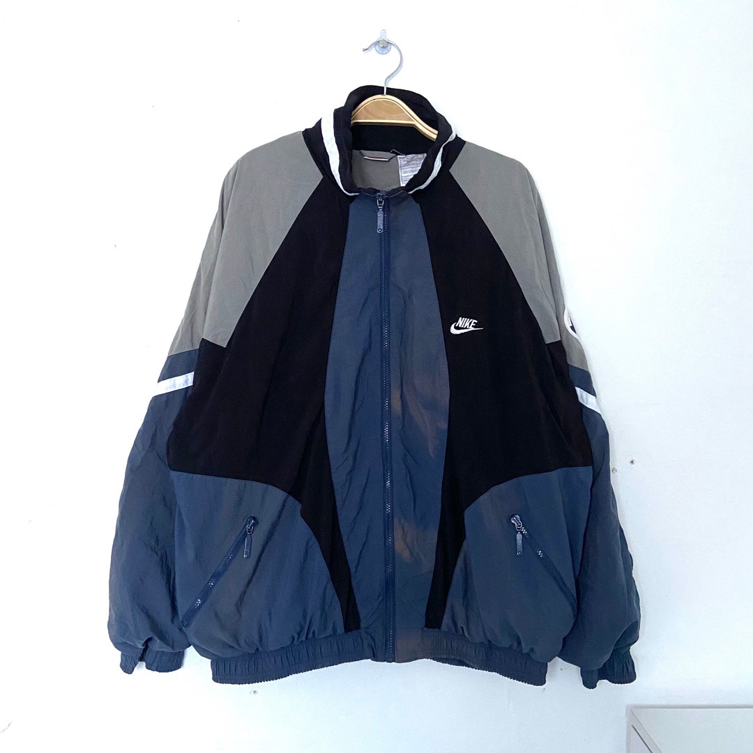 Vintage Nike Patch Logo Zipper Sweater - Etsy