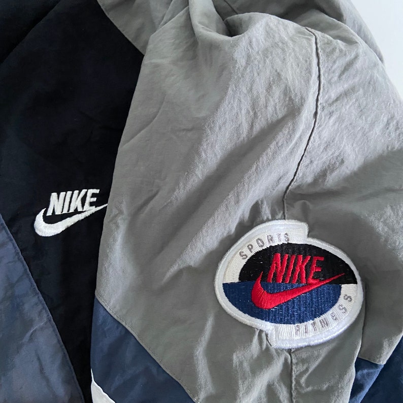 Vintage Nike Patch Logo Zipper Sweater - Etsy