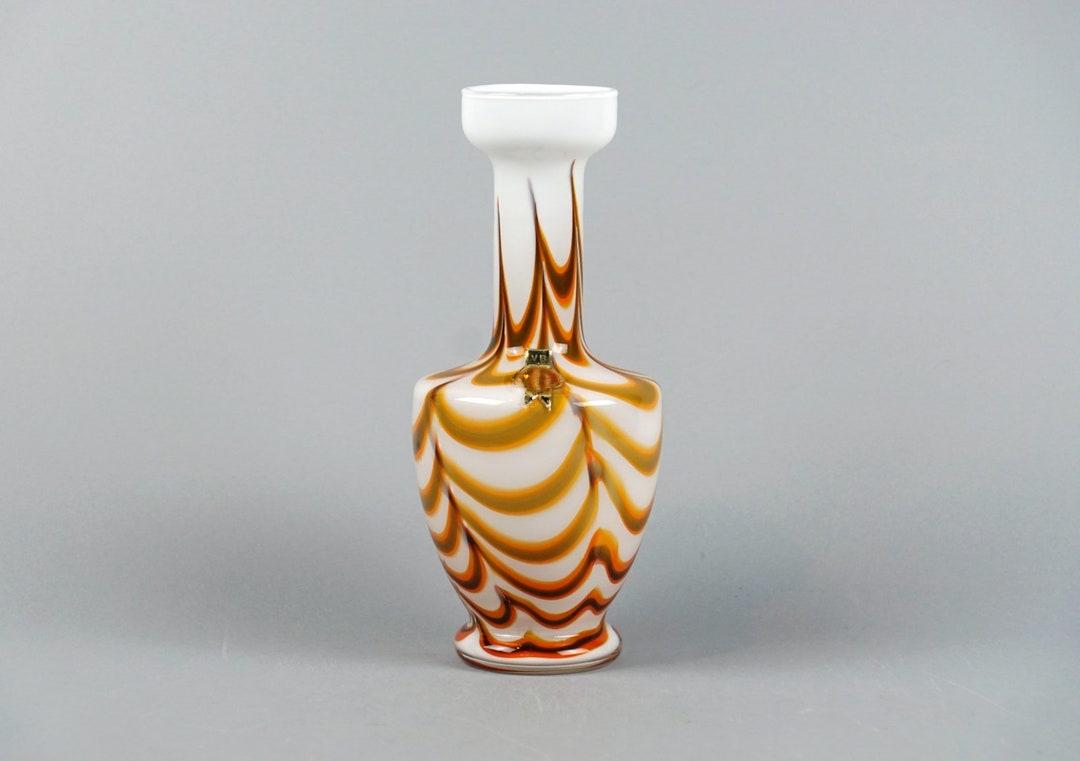70s Murano Glass Style From Opaline Florence Italy Vase Space Age Mid ...