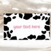 Editable Cow Birthday Party Folded Food Labels Highland Cow Holy Cow ...