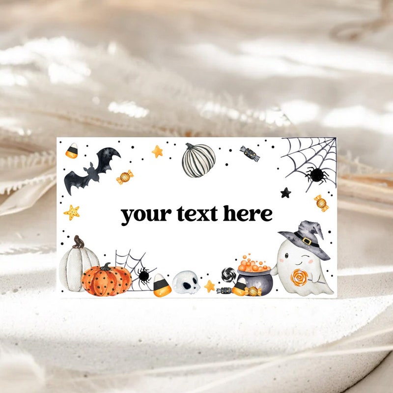 Halloween Name Tags - Etsy