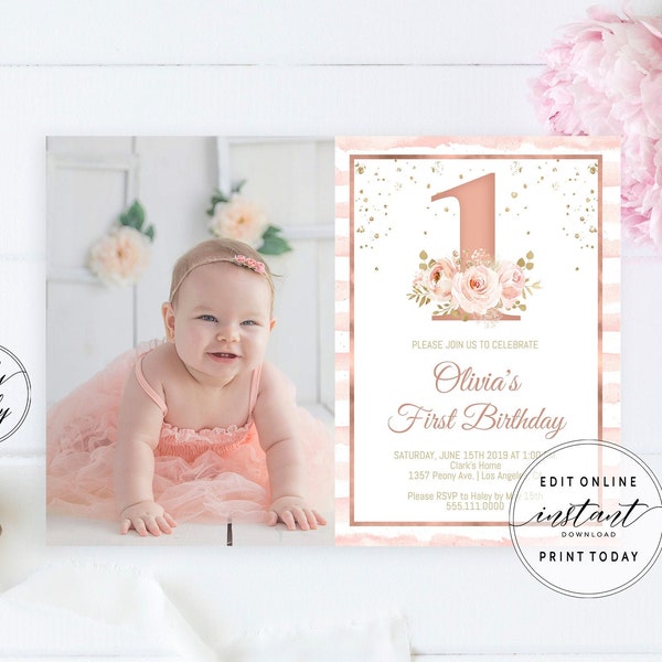 Girls First Birthday - Etsy