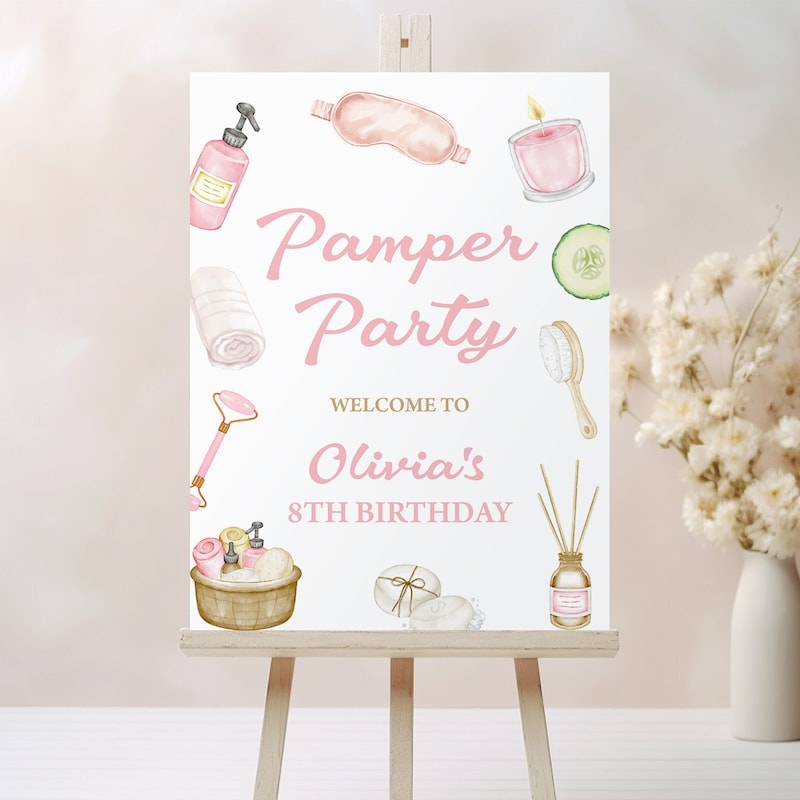 Pamper Poster Signs - Etsy UK