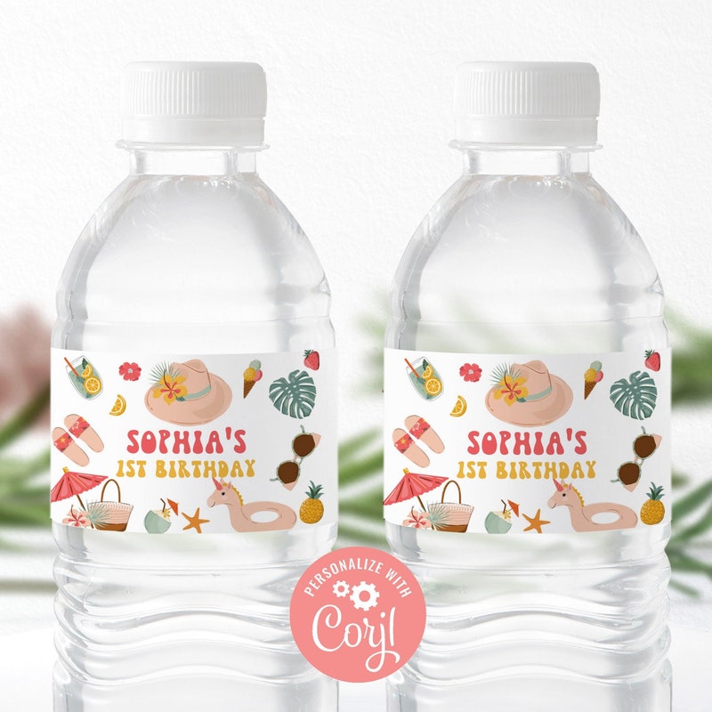 Birthday Party Label - Etsy