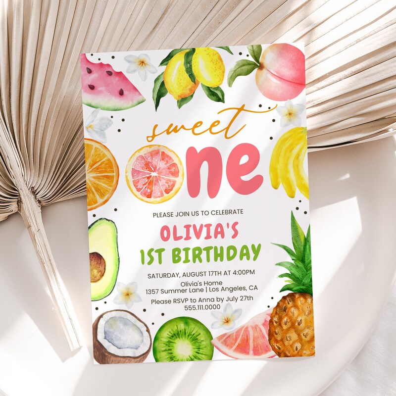 Fruit Invite - Etsy