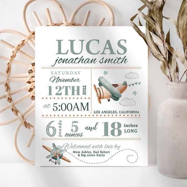 Birth Stat Sign - Etsy