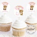 Teddy Bear Cupcake Toppers DIY Printable Baby Shower Cupcake Toppers ...