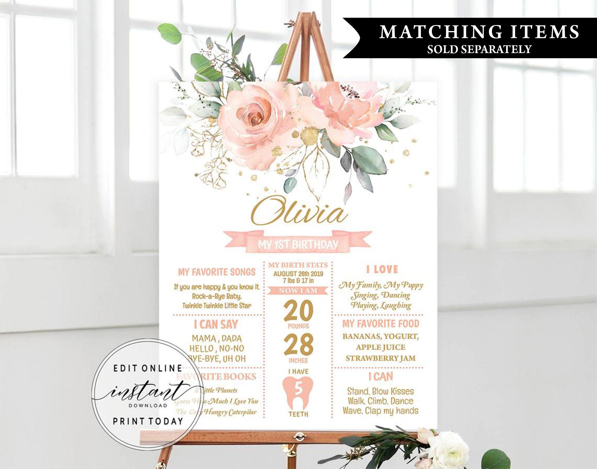 Birthday Welcome Sign Template Printable Welcome Poster - Etsy