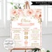 Floral Birth Stats Poster Printable Birth Announcement Sign - Etsy
