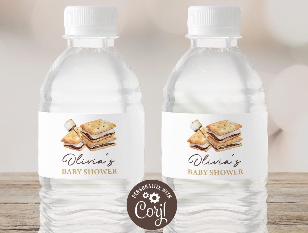 Editable Water Bottle Labels | Smore to Love, Smore Fun, Camping ...