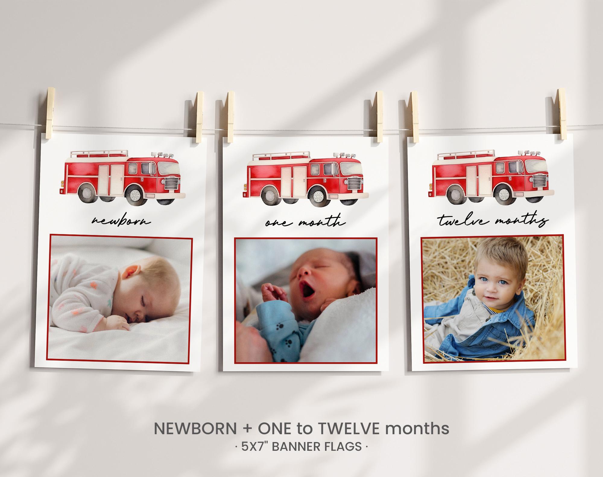 Monthly Photo Banner, 12 Months Birthday Banner, Year in Photos ...