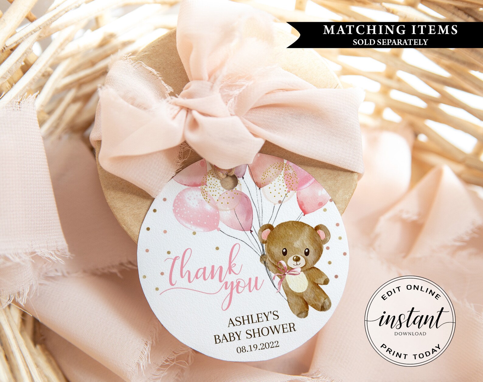 Teddy Bear Cupcake Toppers DIY Printable Baby Shower Cupcake - Etsy Canada