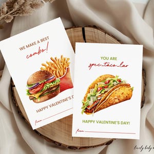 Printable Fast Food Valentine Cards, Funny Valentine Day Gift Tag ...