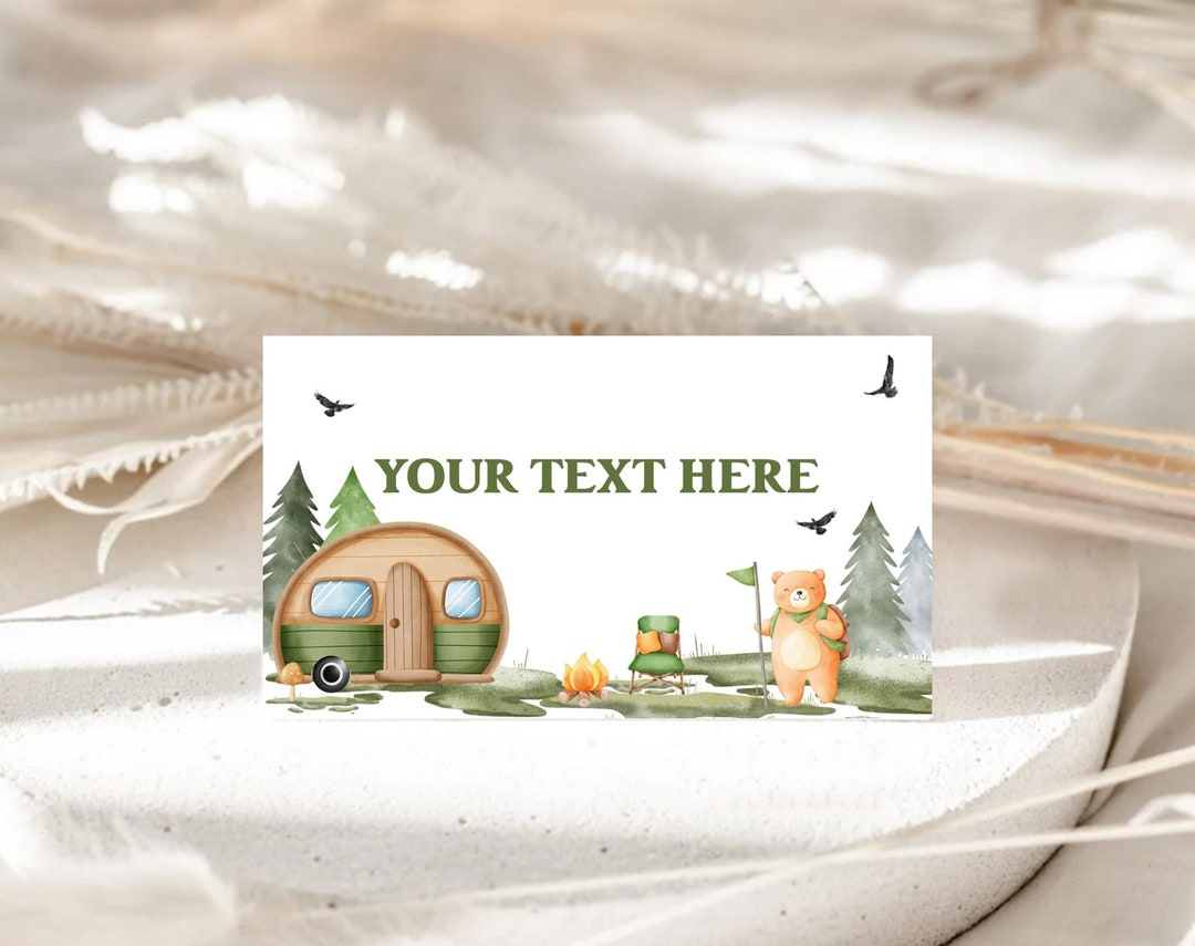 Birthday Food Tent Cards, Printable Name Cards, Place Cards, Food ...