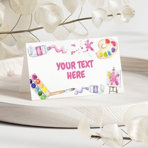Food Tent Cards, Printable Name Cards, Place Cards, Food Label | Art ...