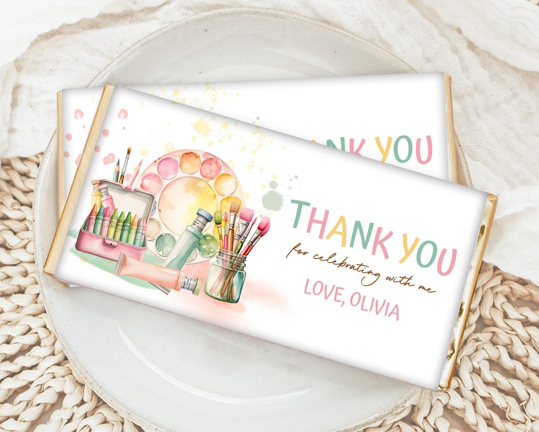 Chocolate Bar Wrapper, Candy Bar | Art Birthday, Painting Party, Dress ...