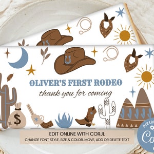 Chocolate Bar Wrapper, Candy Bar First Rodeo, Cowboy Hat, Wild West ...