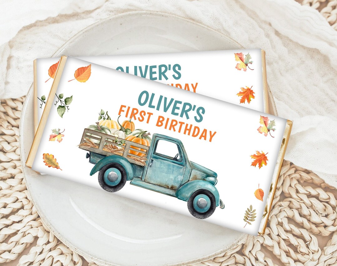 Chocolate Bar Wrapper, Candy Bar Wrapper | Pumpkin Truck Our Little ...