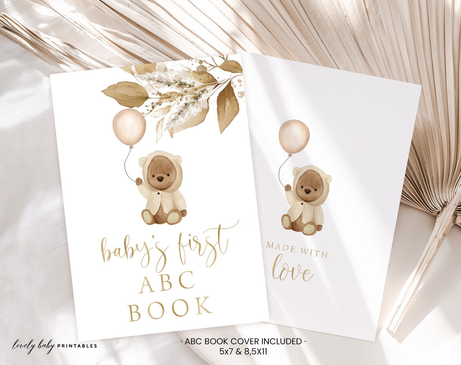 Alphabet Coloring Book Printable Baby ABC Book Teddy Bear - Etsy