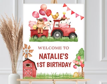 Birthday Milestone Sign, Poster Farm, Barn Animals, Barnyard, Ranch ...