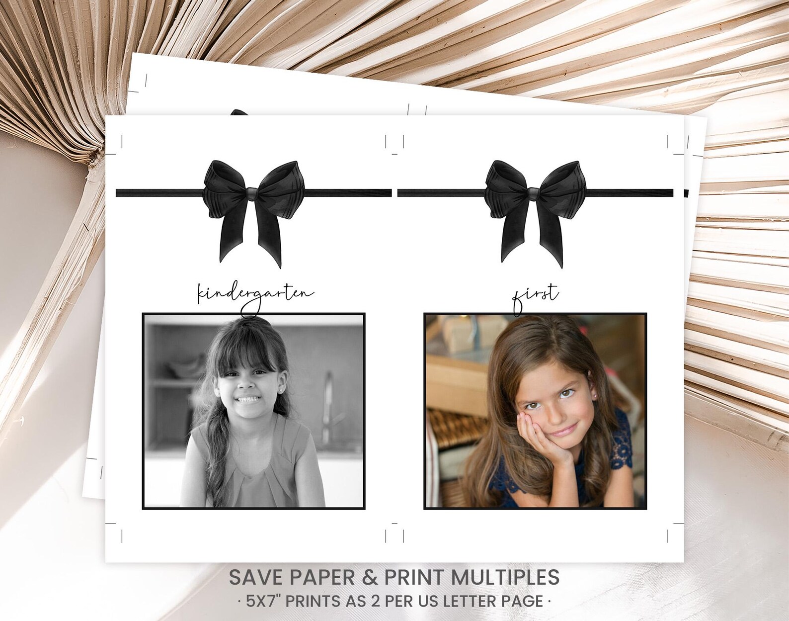 Bow Graduation Photo Banner | Black Coquette Bow, Ribbon | Printable ...