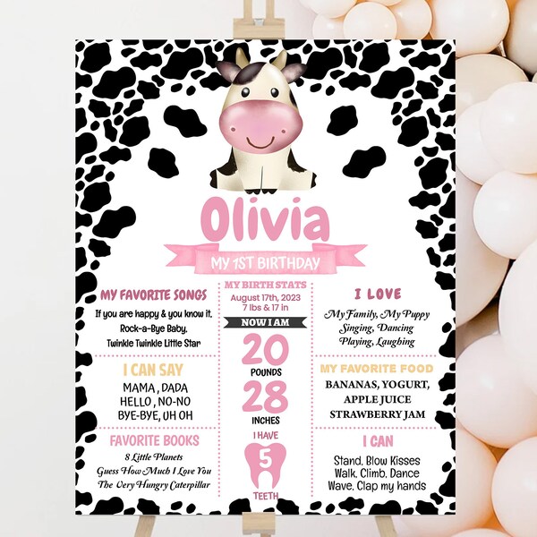 Printable Cow Birthday Card - Etsy
