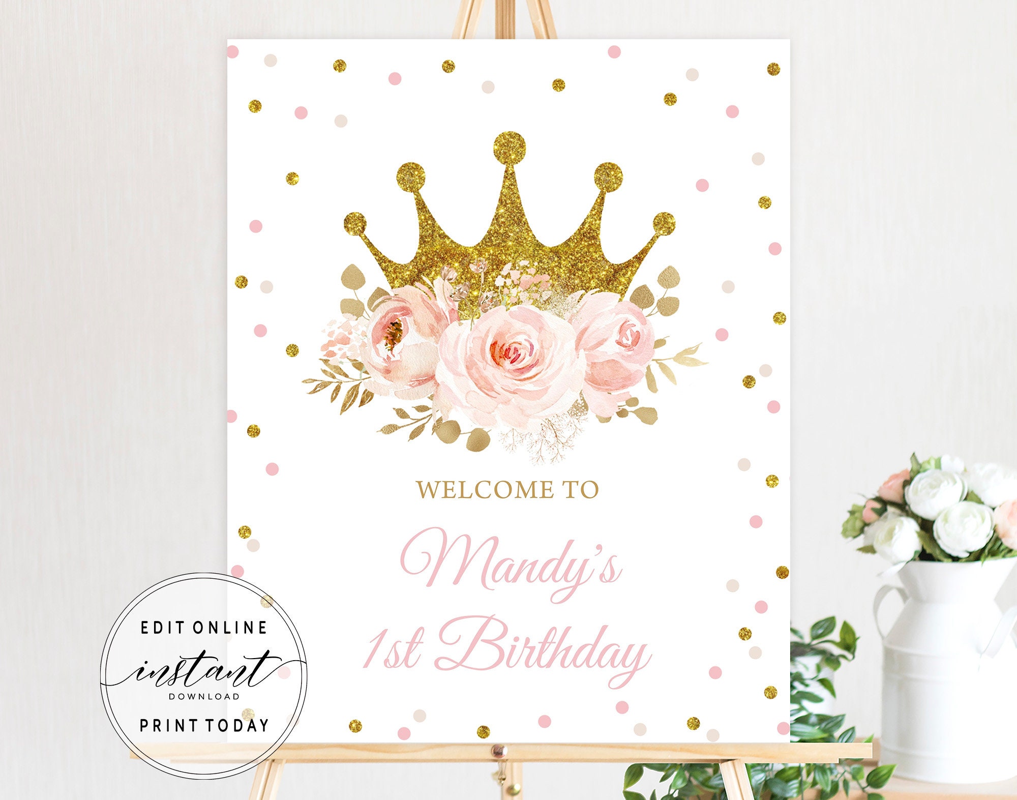 Banners & Signs Editable DIY Digital Download Printable Kids Birthday ...