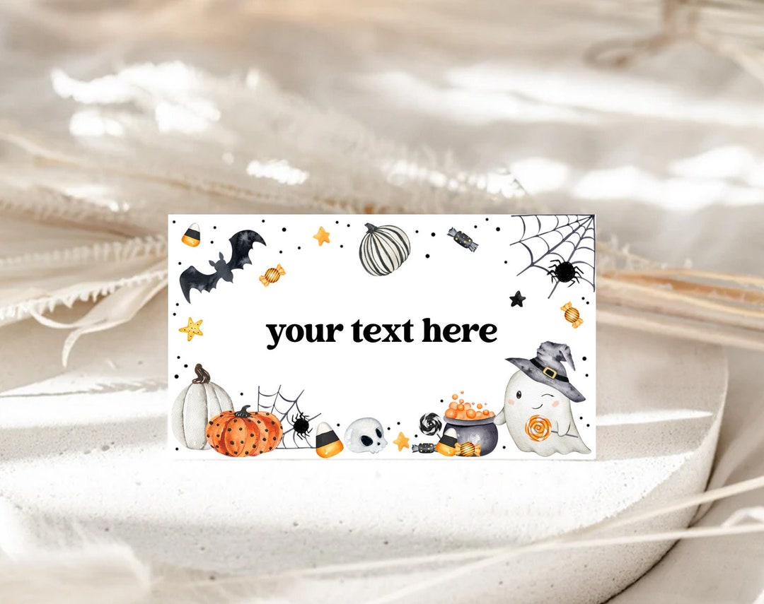 Birthday Food Tent Cards, Printable Name Cards, Place Cards, Food ...