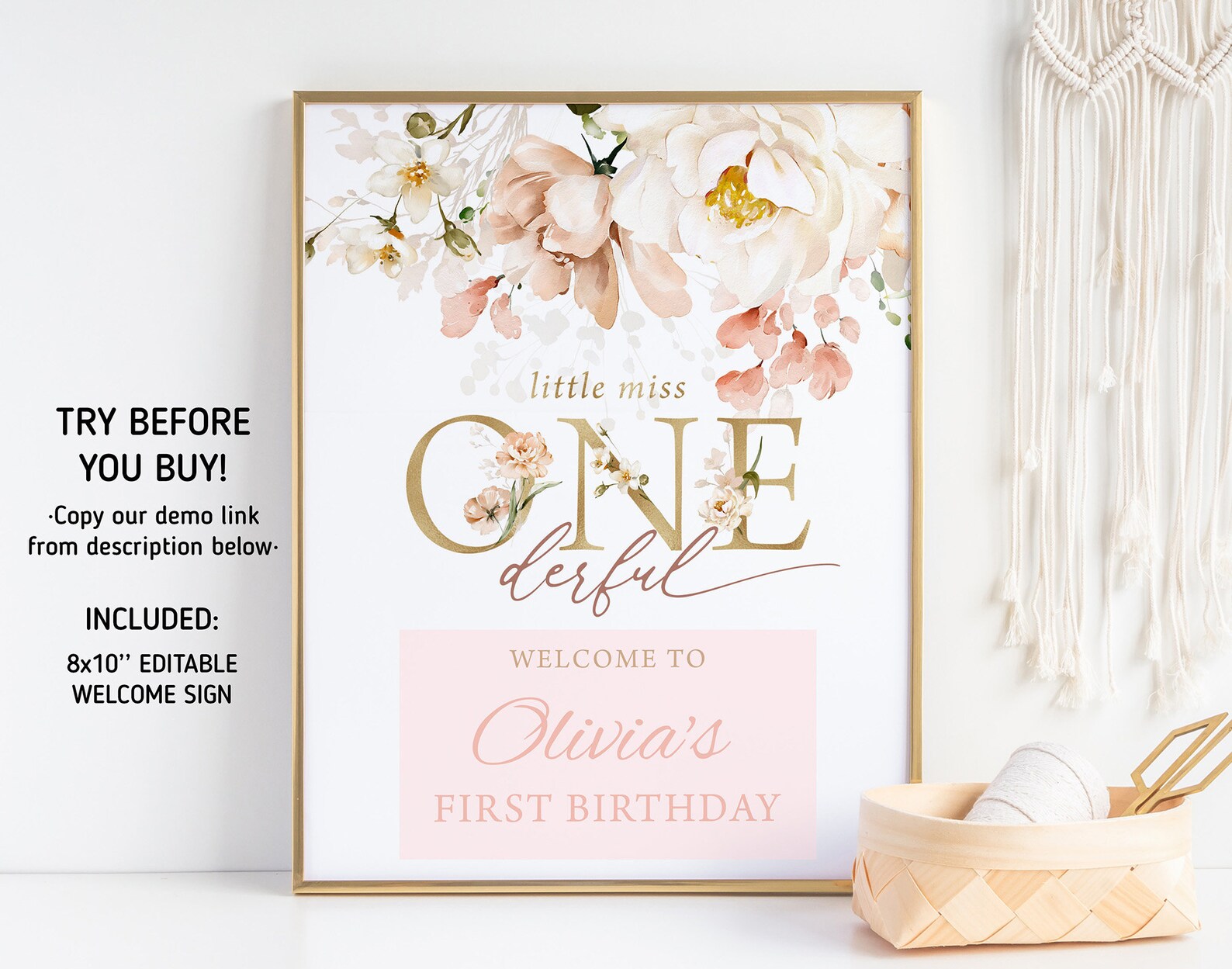 Printable Welcome Sign Template Editable Welcome Sign Birthday | Etsy