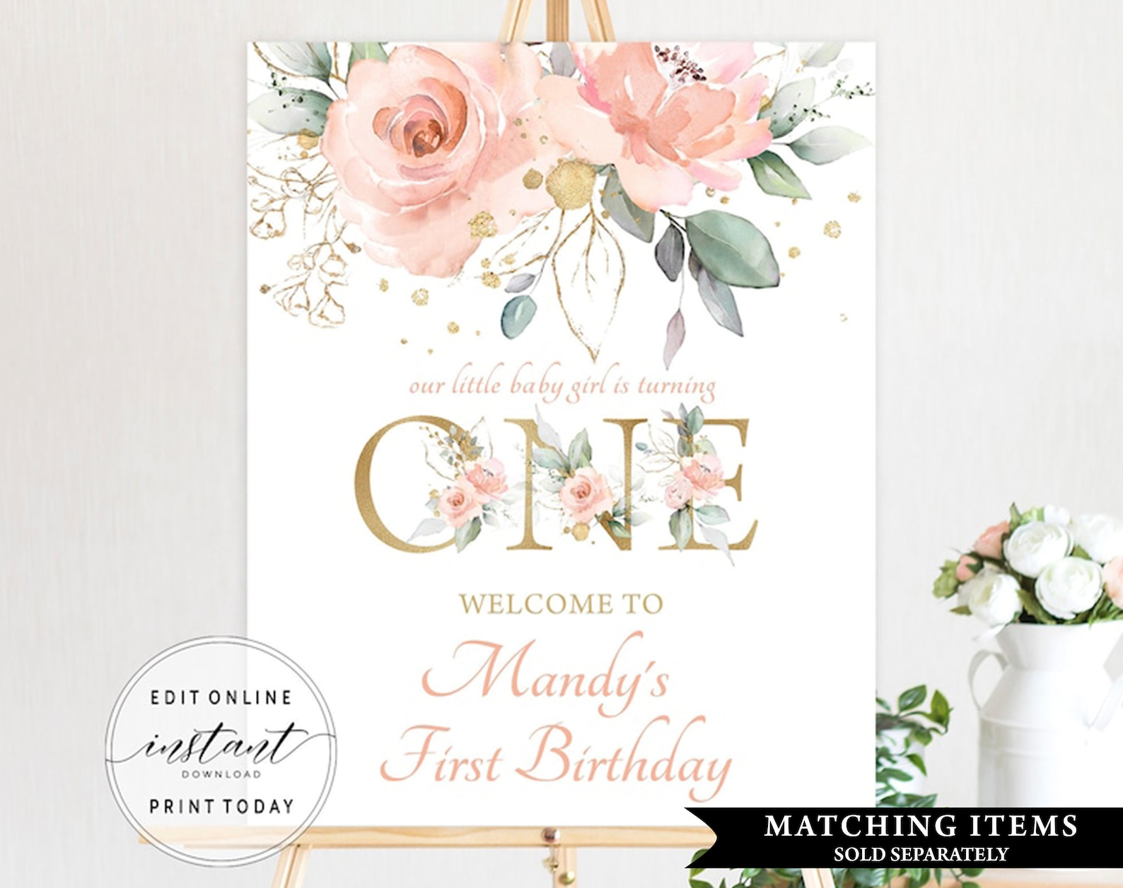 Printable Party Favor Tags Editable Birthday Favors Blush - Etsy