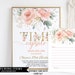 Blush Floral Party Banner Printable Happy Birthday Banner DIY Baby ...