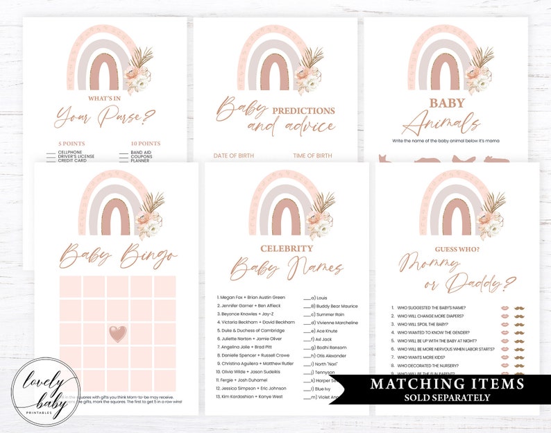 Boho Rainbow Baby Shower Welcome Sign Editable Welcome Sign | Etsy