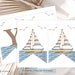Happy Birthday Banner Nautical, Sailboat, Our Little Sailor Printable ...