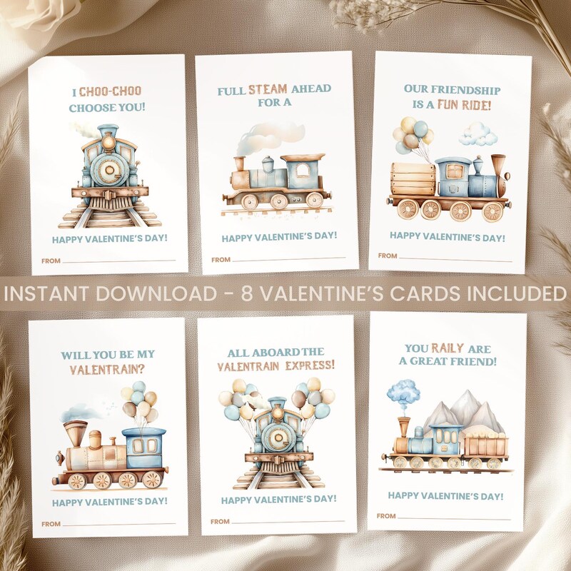 Train Valentine - Etsy