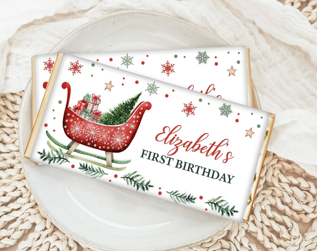 Chocolate Bar Wrapper, Candy Bar | Christmas, Onederful Winter ...