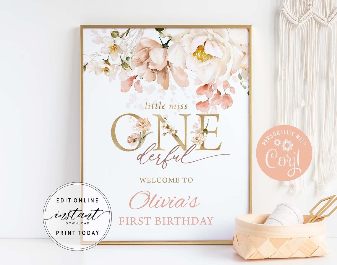 Printable Welcome Sign Template Editable Welcome Sign Birthday - Etsy