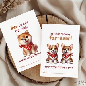 Printable Dogs, Puppy Valentine Cards, Kids Valentine Day Gift Tags ...