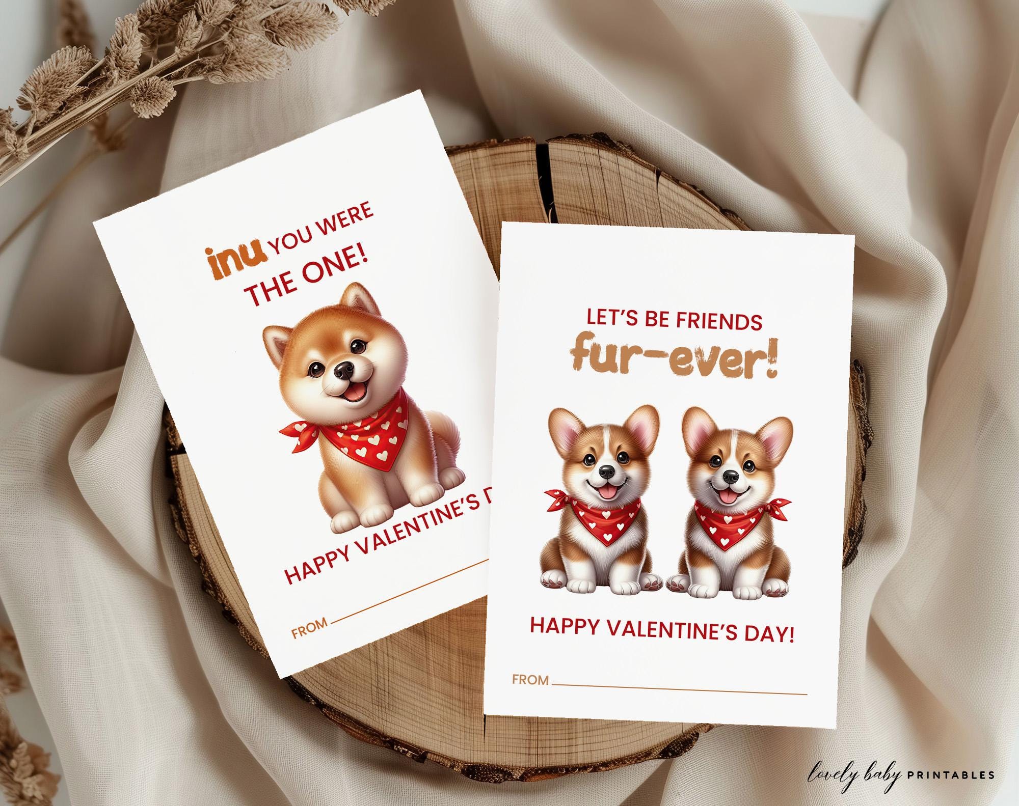 Printable Dogs, Puppy Valentine Cards, Kids Valentine Day Gift Tags ...