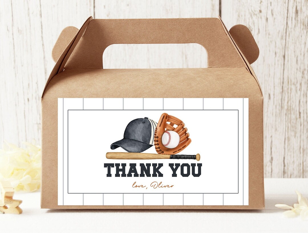 Gable Box Label, Gable Gift Box Stickers | Baseball, Rookie of the Year ...