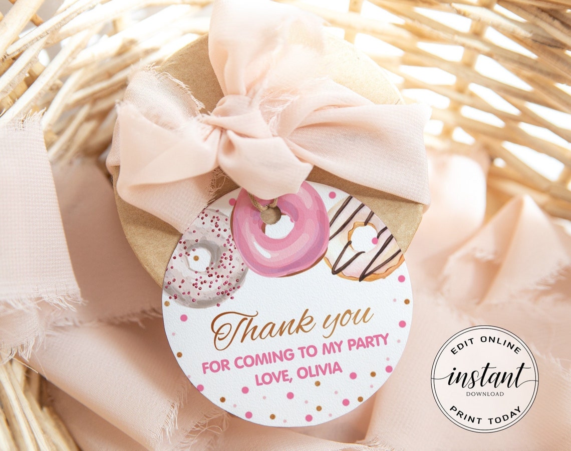 Printable Party Favor Tags Editable Birthday Favors Template - Etsy