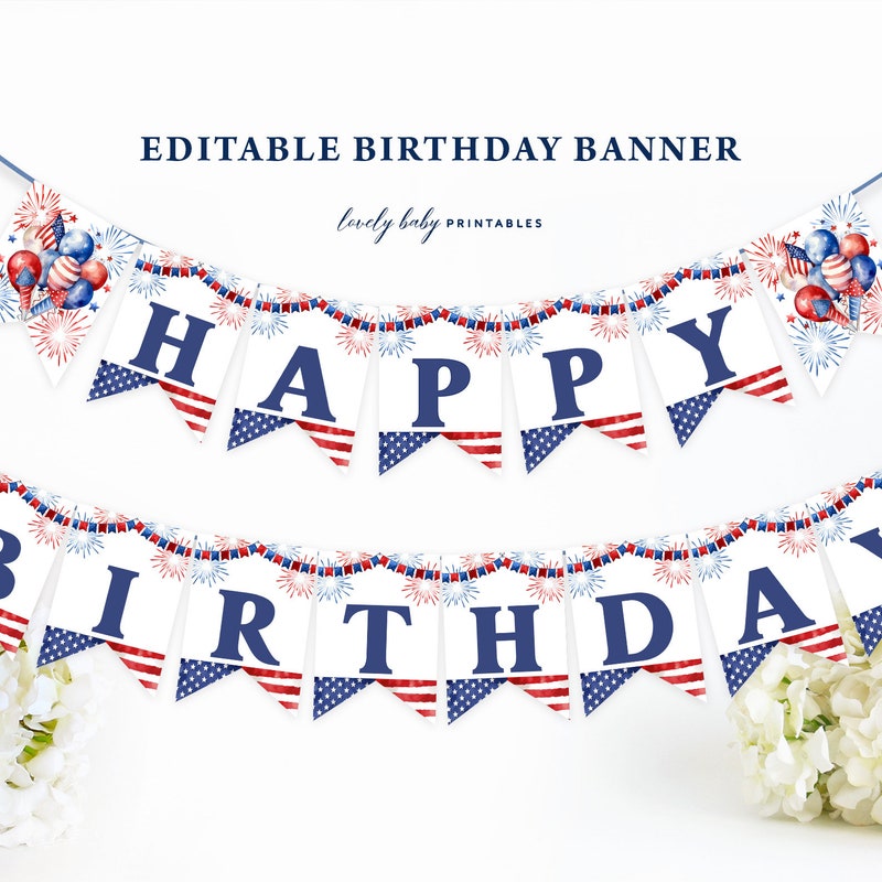 Patriotic Birthday Party - Etsy