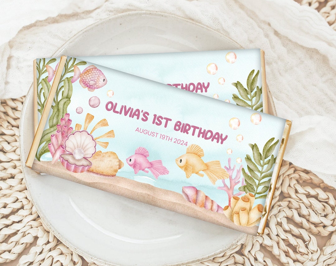 Chocolate Bar Wrapper, Candy Bar Wrapper | Under the Sea, Ocean Animals ...