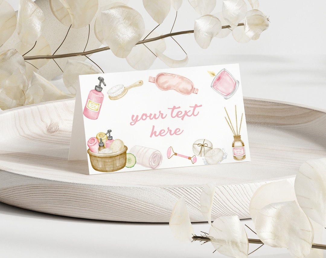 Food Tent Cards, Printable Name Cards, Place Cards, Food Label | Spa ...